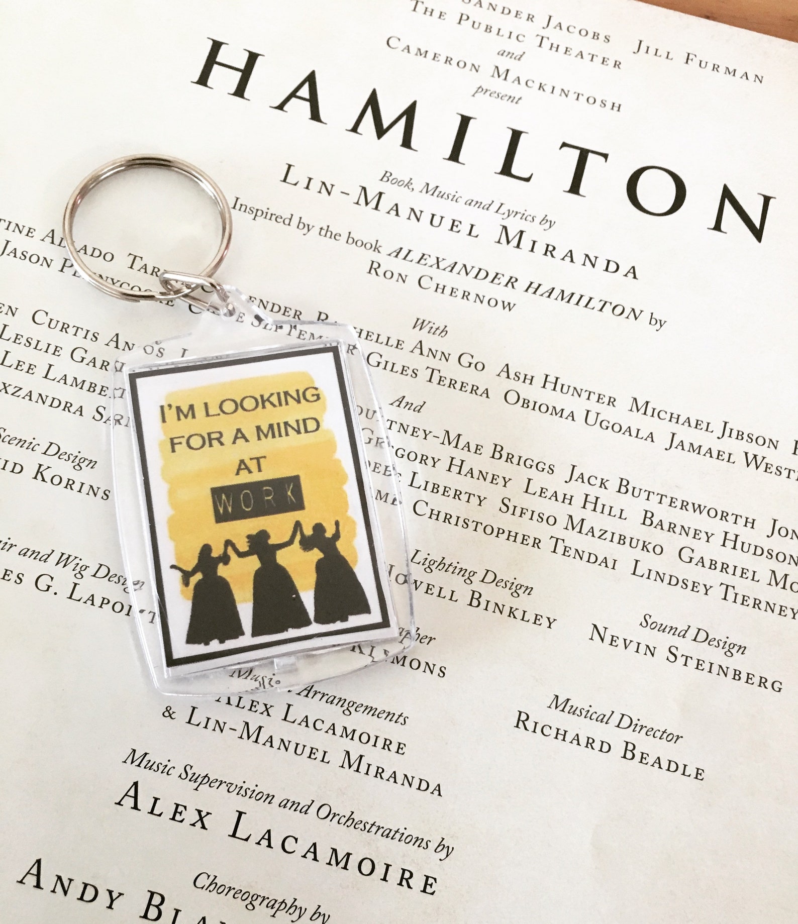 Hamilton Keyring - Etsy UK