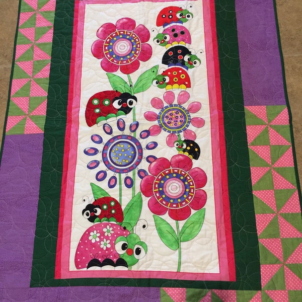 Ladybug Baby Quilt - Etsy