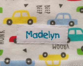 Fabric name tags | Etsy