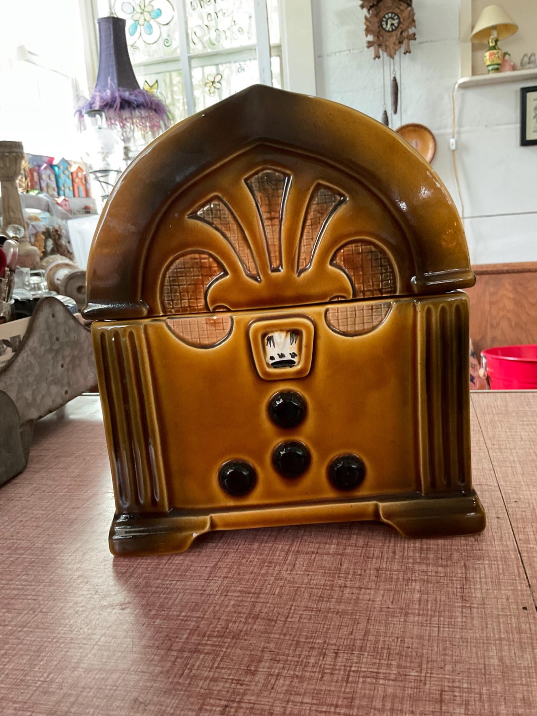 Japanese Vintage Radio Styled Cookie Jar - Etsy