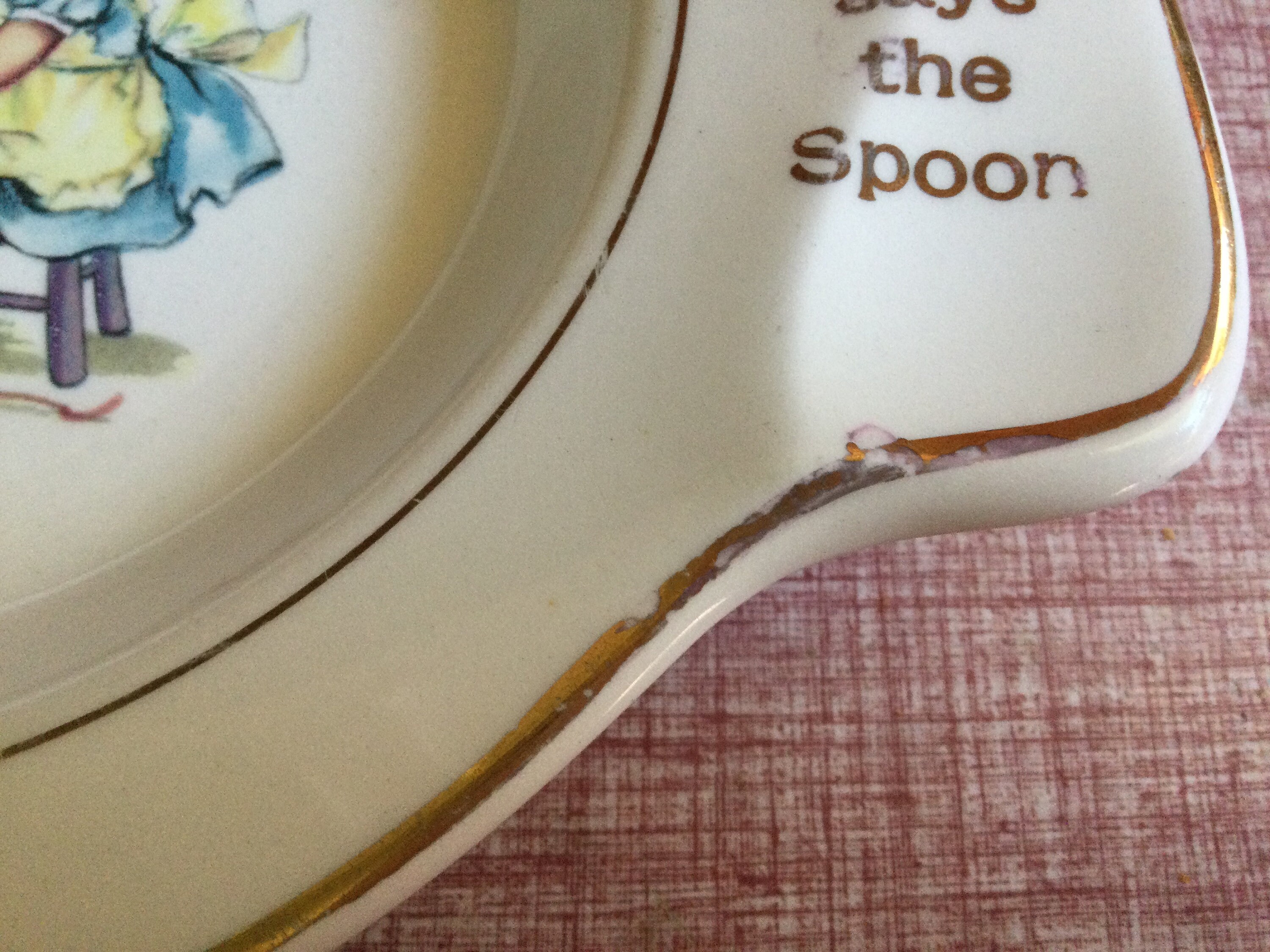 Vintage 40s International Silver Co. Baby Pate With Gold Trim 88343 - Etsy