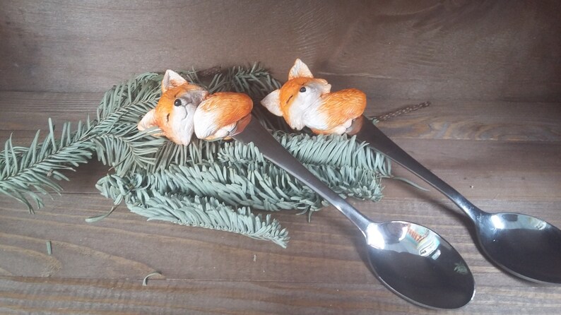 Fox Spoon Red Fox Tea Spoon Animal Spoon Handmade Spoon | Etsy