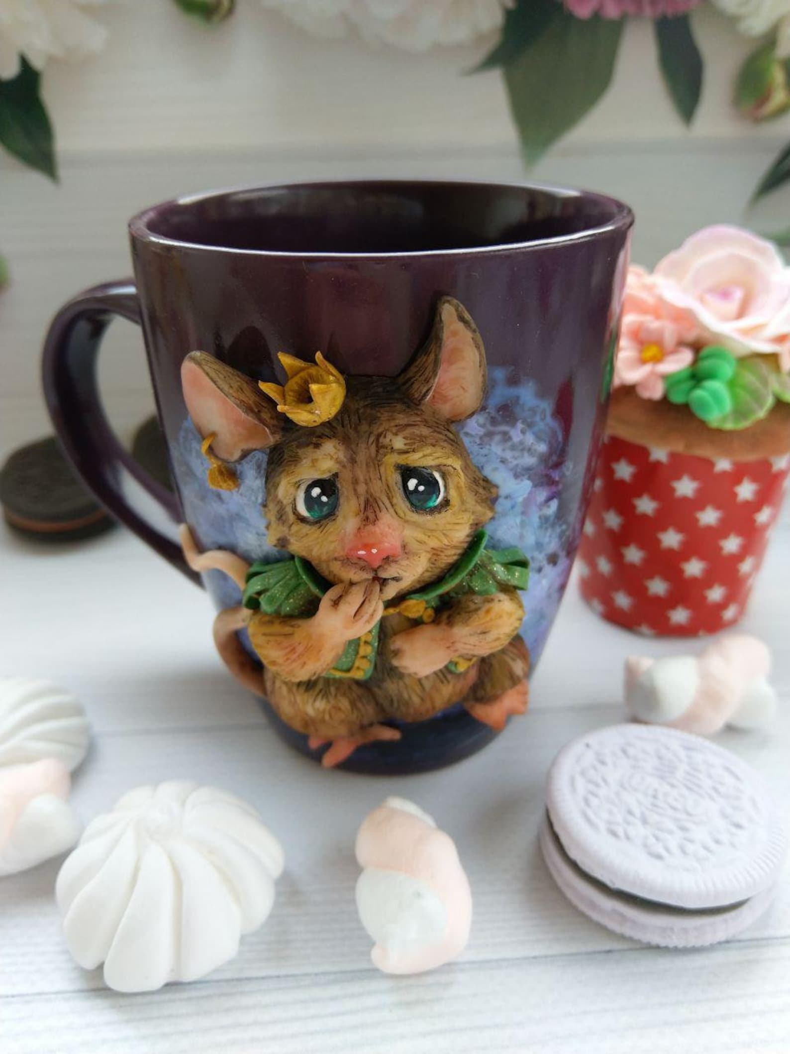 Mouse Sculpture Mouse Mug Cup Mouse Gifts Funny Rat Gift | Etsy