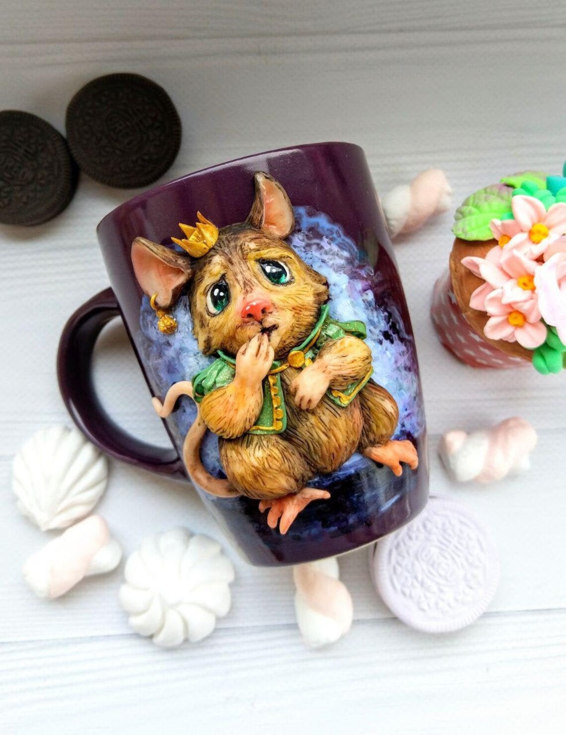 Mouse Sculpture Mouse Mug Cup Mouse Gifts Funny Rat Gift | Etsy