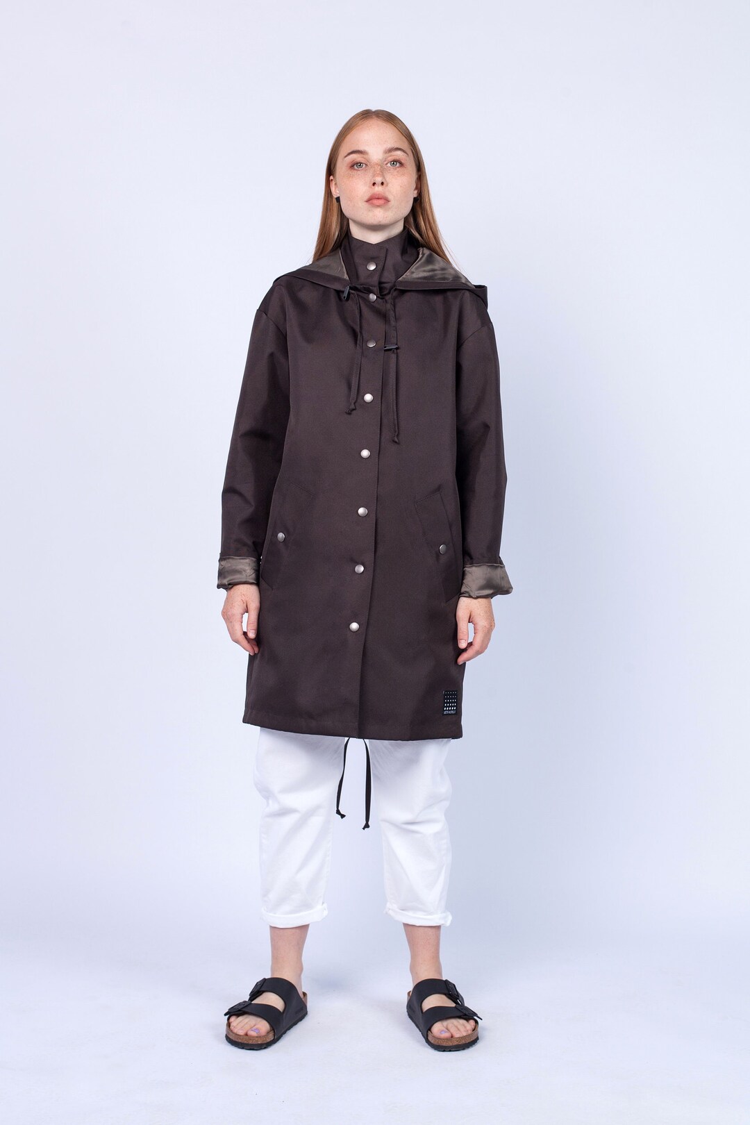 Women Dark Brown Fashion Unique Raincoat guatemala 141 - Etsy