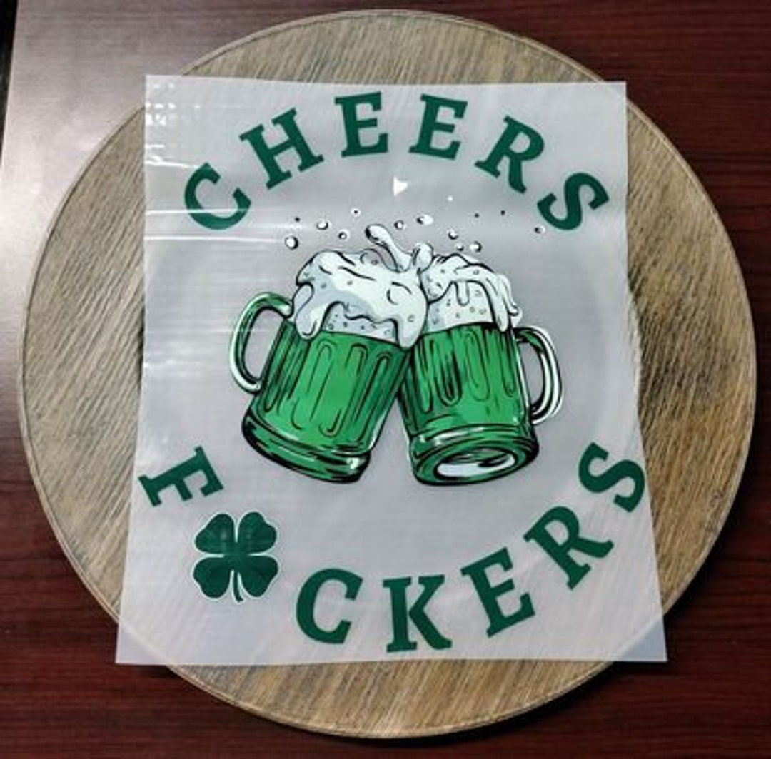 Cheers St Patty's Green Beer DTF Transfer, Ready to Press, DTF Transfer ...
