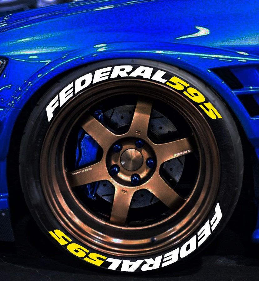 Tire Letters FEDERAL 595 YELLOW 1.25inch - Etsy