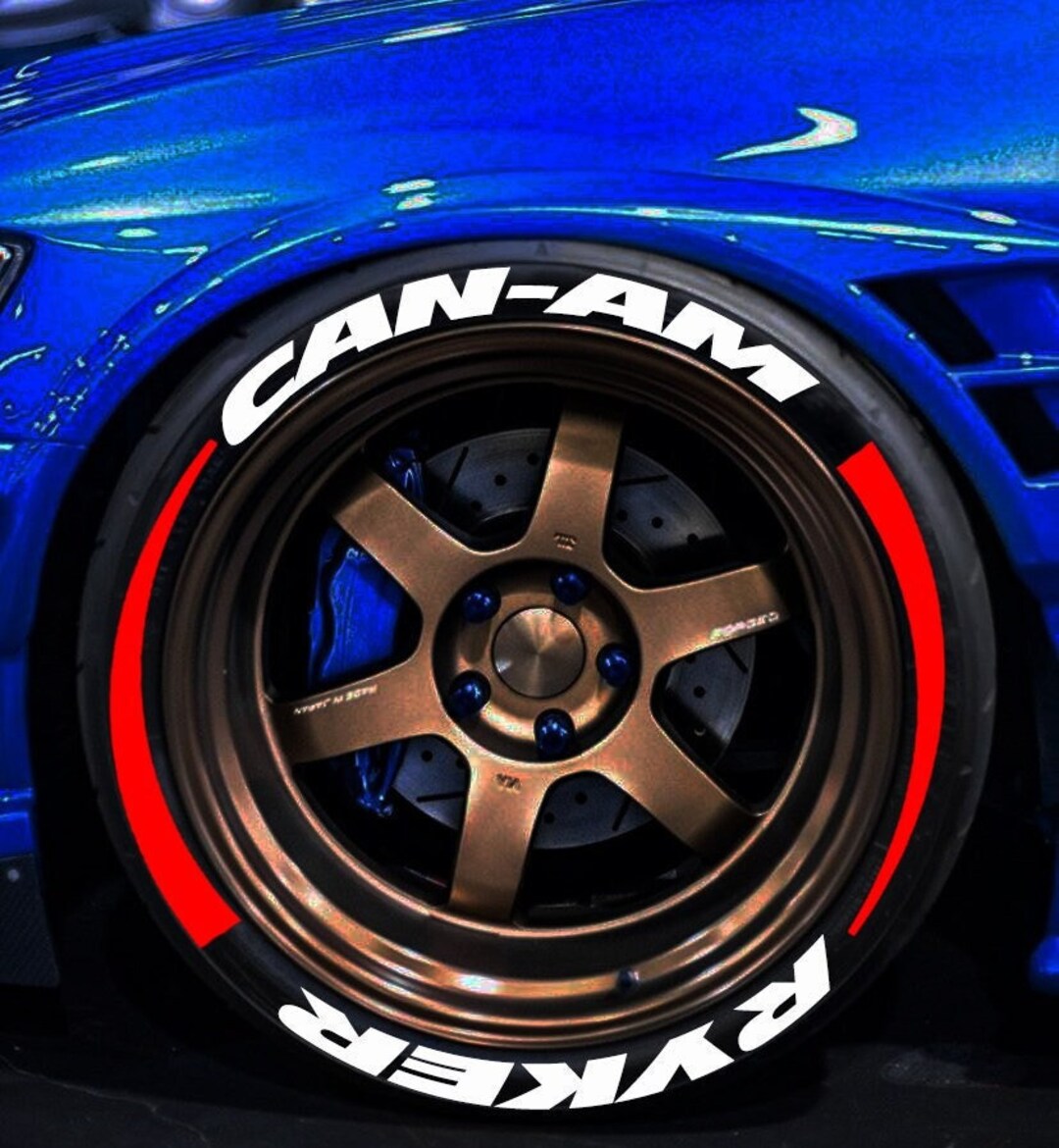 Custom Tire Letters “custom Wording” With Red Flares - Etsy