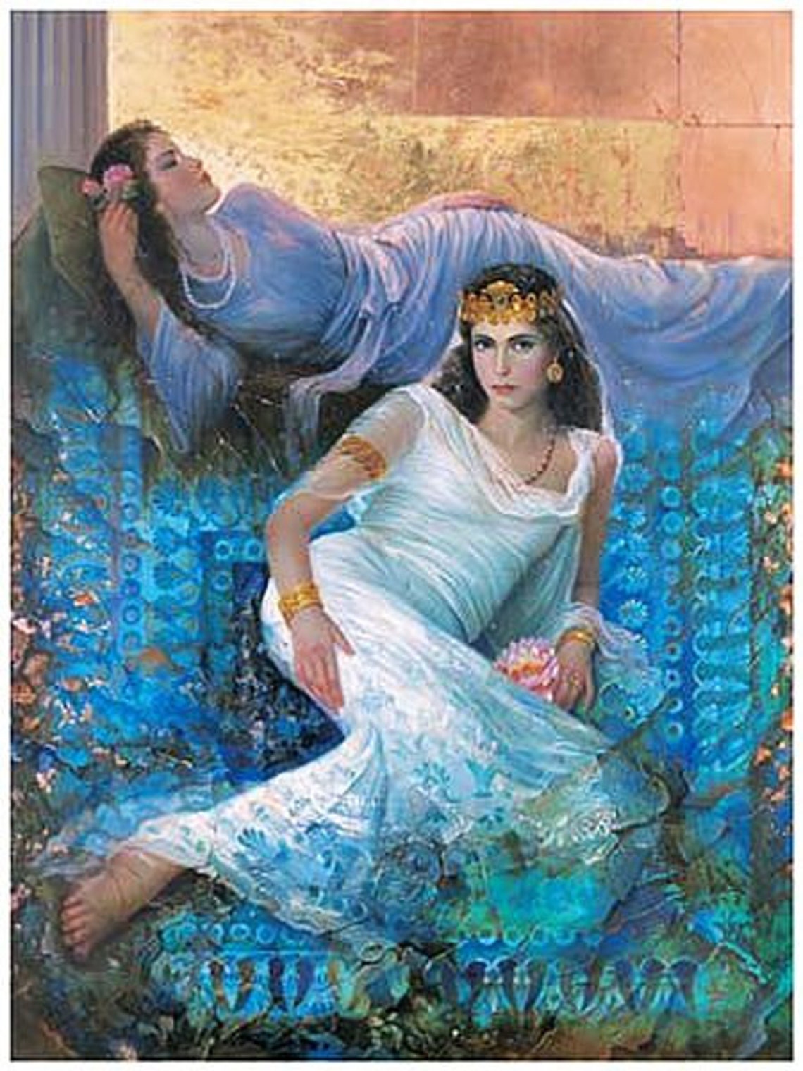 Arte clásico persa antiguo Princesa persa pintura impresión | Etsy