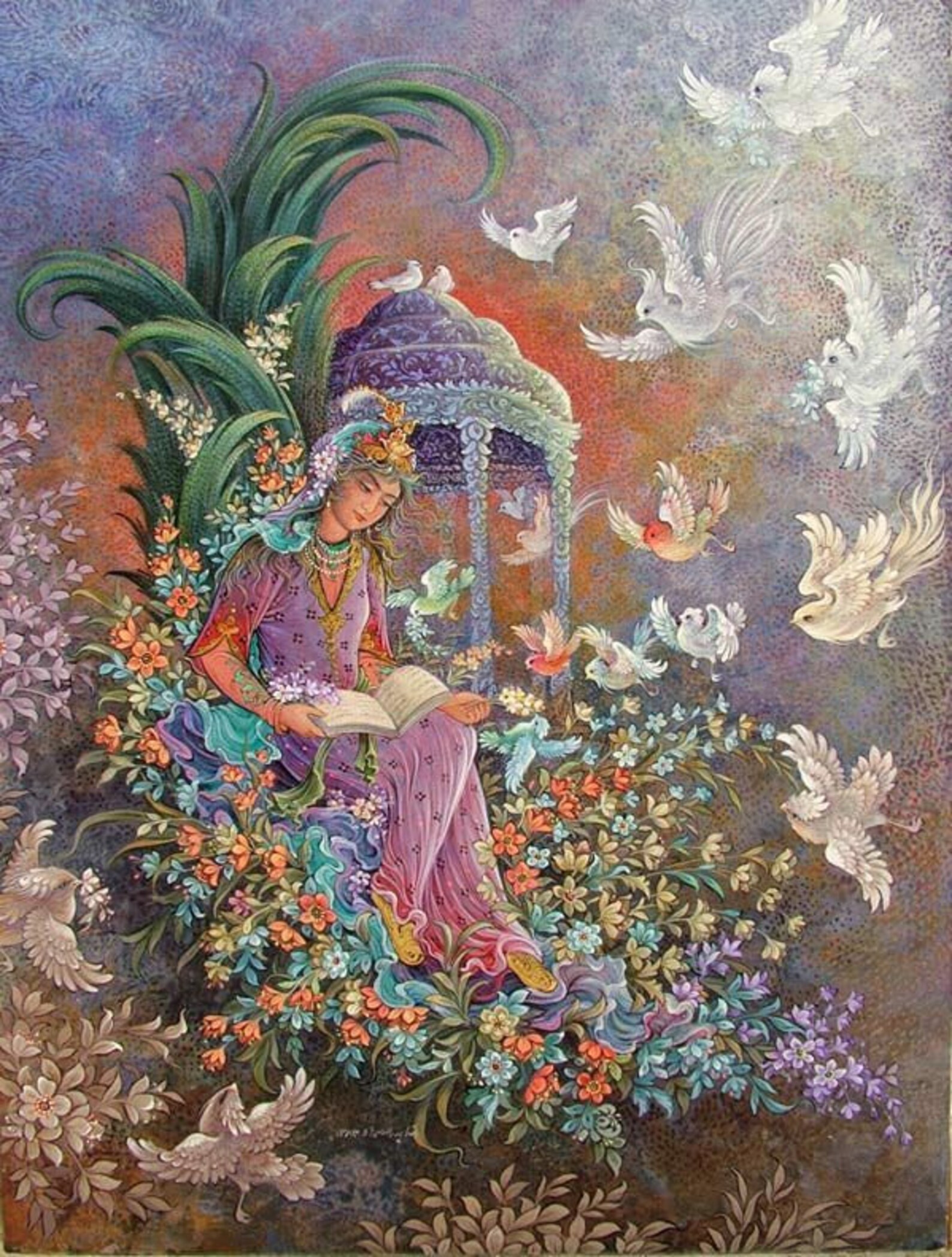 Arte clásico persa Decoración de la pared de impresión de | Etsy