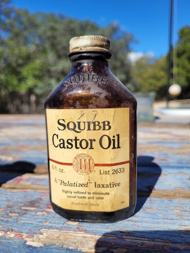 Old Bottle of Squibb Caster Oil - Etsy