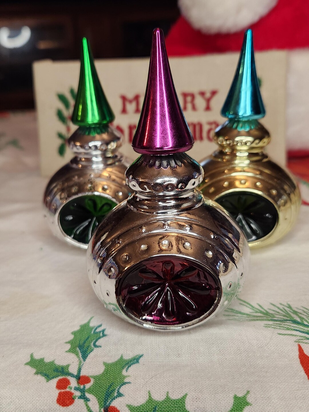 Three Vintage Avon Christmas Cologne Ornaments - Etsy