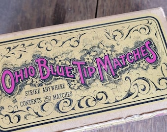 Vintage Rosebud Matches 1930s Ohio Match Company Matches Box - Etsy
