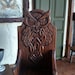 Handcarved Celtic OWL Throne Arm Chair Medieval Wizard - Etsy