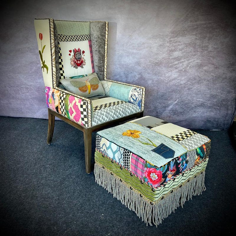 Patchwork Chair - Etsy