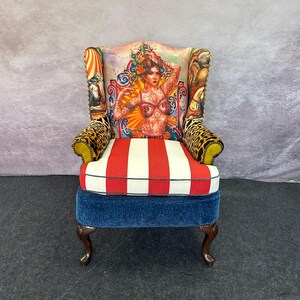 Carnival Inspired Chair With a Burlesque Dancer. - Etsy