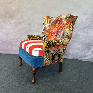 Carnival Inspired Chair With a Burlesque Dancer. - Etsy