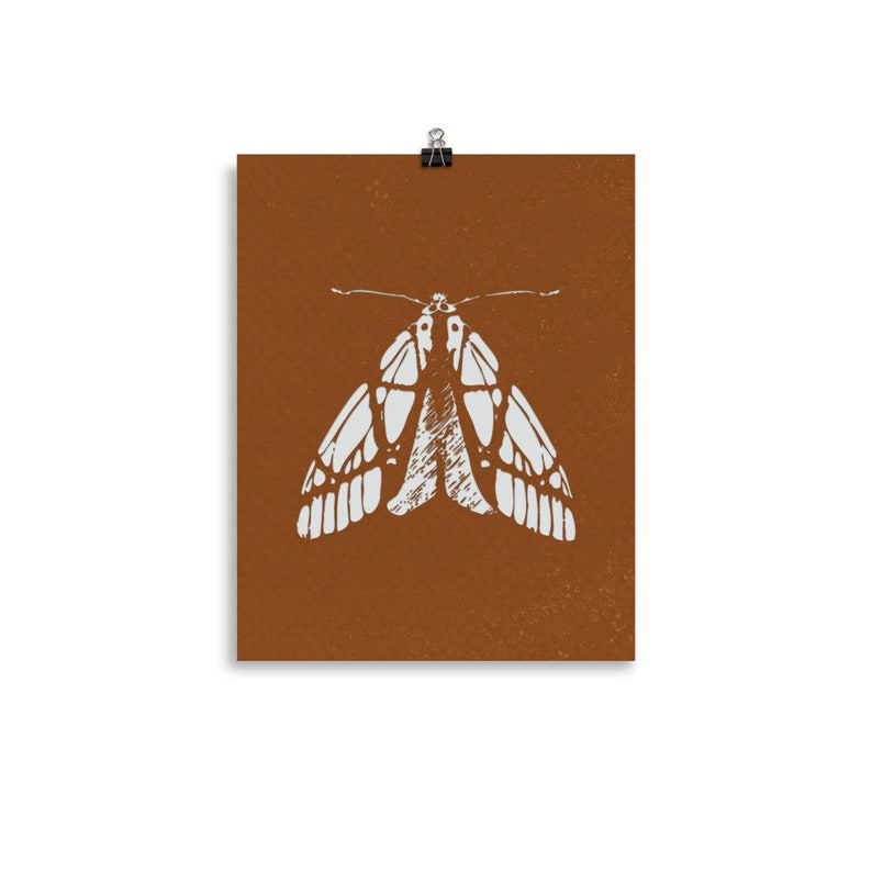 Modern Moth Cutout Print Wall Art - Etsy