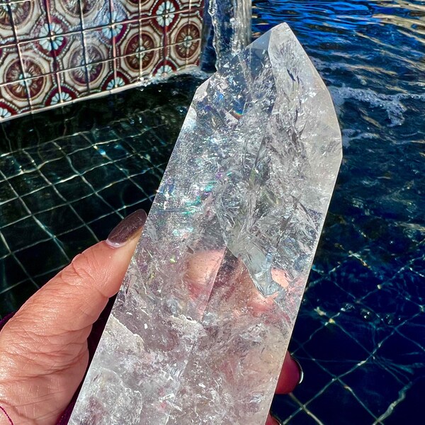 Large Clear Quartz Tower - Etsy