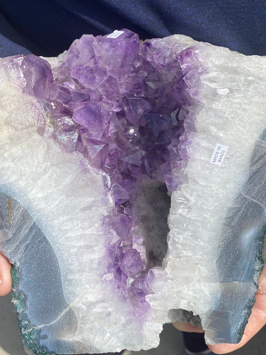 XXL Amethyst Geode Cluster , Healing Crystals, Meditation Over 9lbs ...