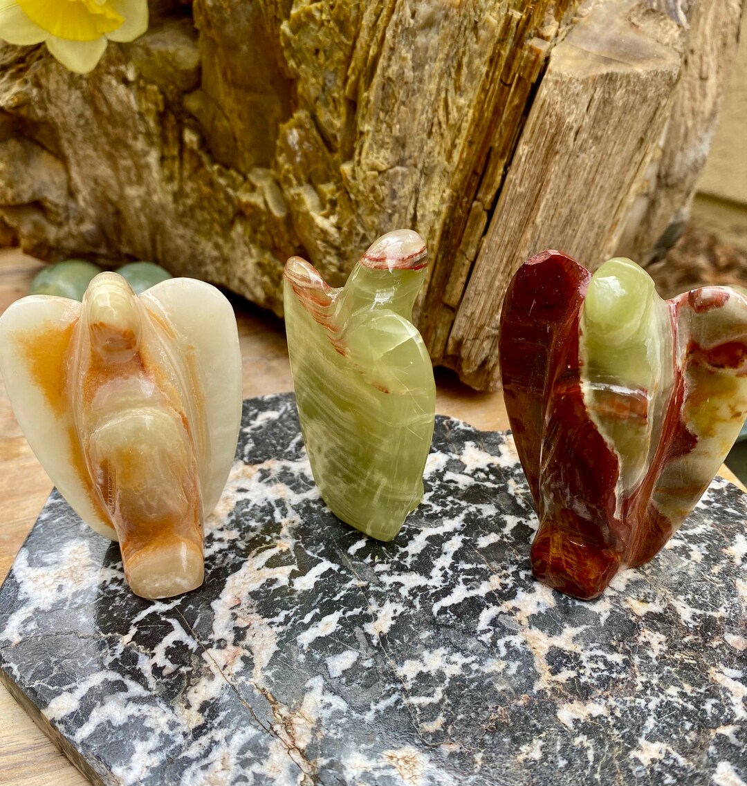 Onyx Carved Angels, Metaphysical, Reiki, Spiritual, Home Decor - Etsy UK