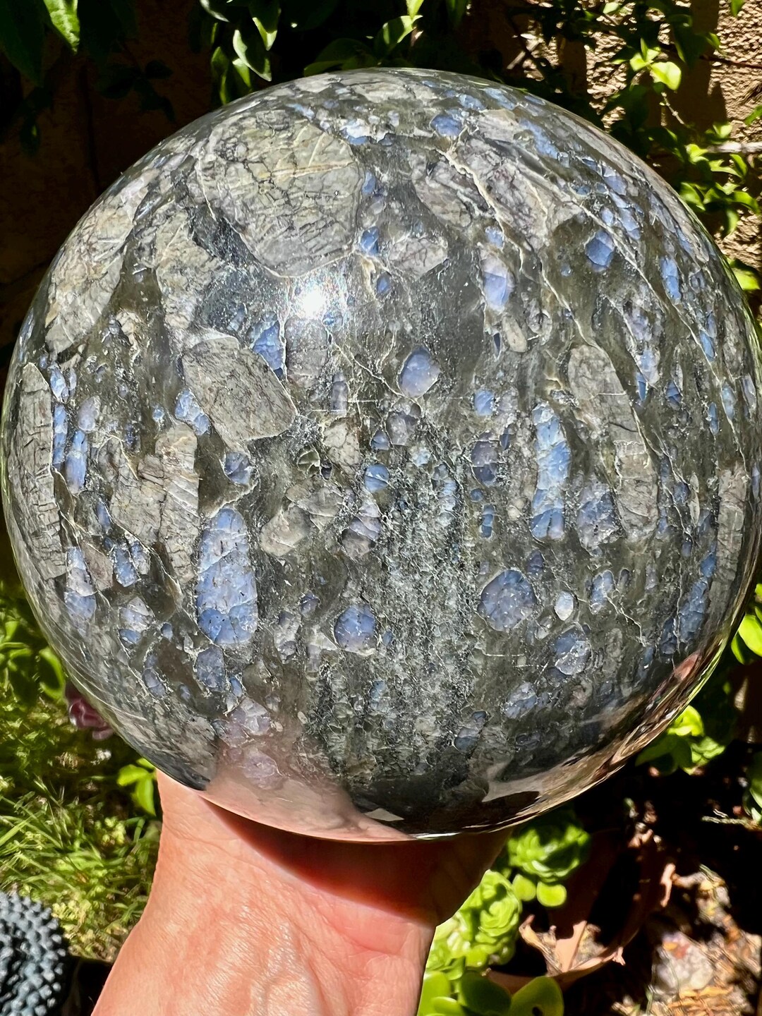 Rare Giant Que Será Llanite Quartz Sphere: Reiki Metaphysical Crystal ...