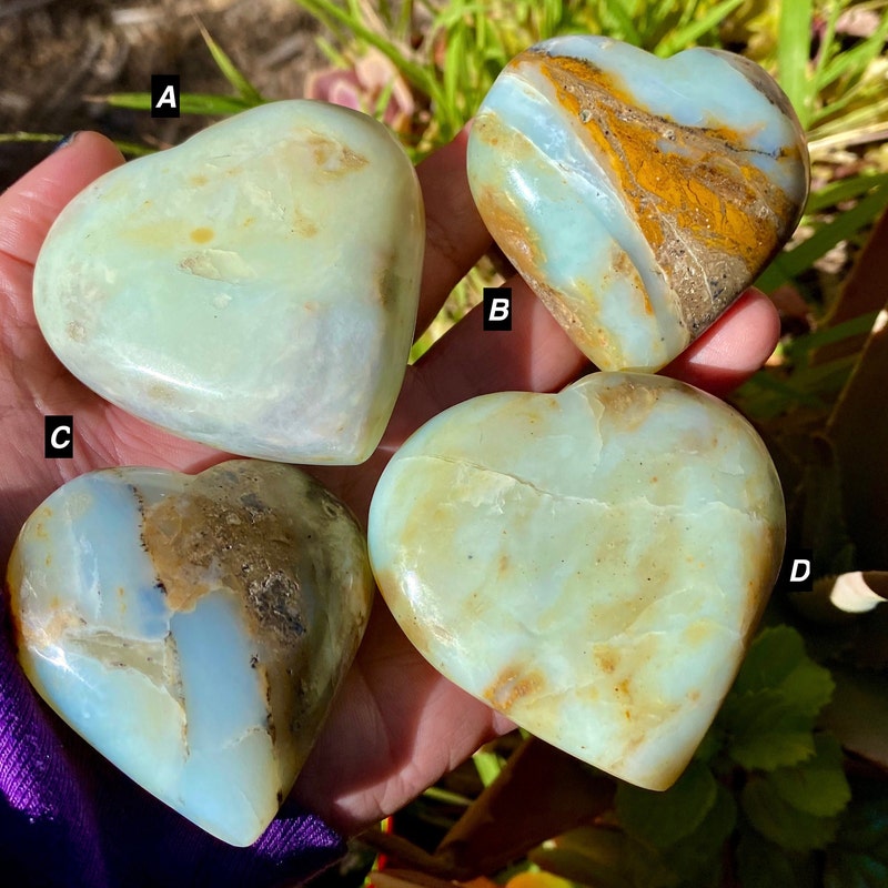 Opal Heart - Etsy