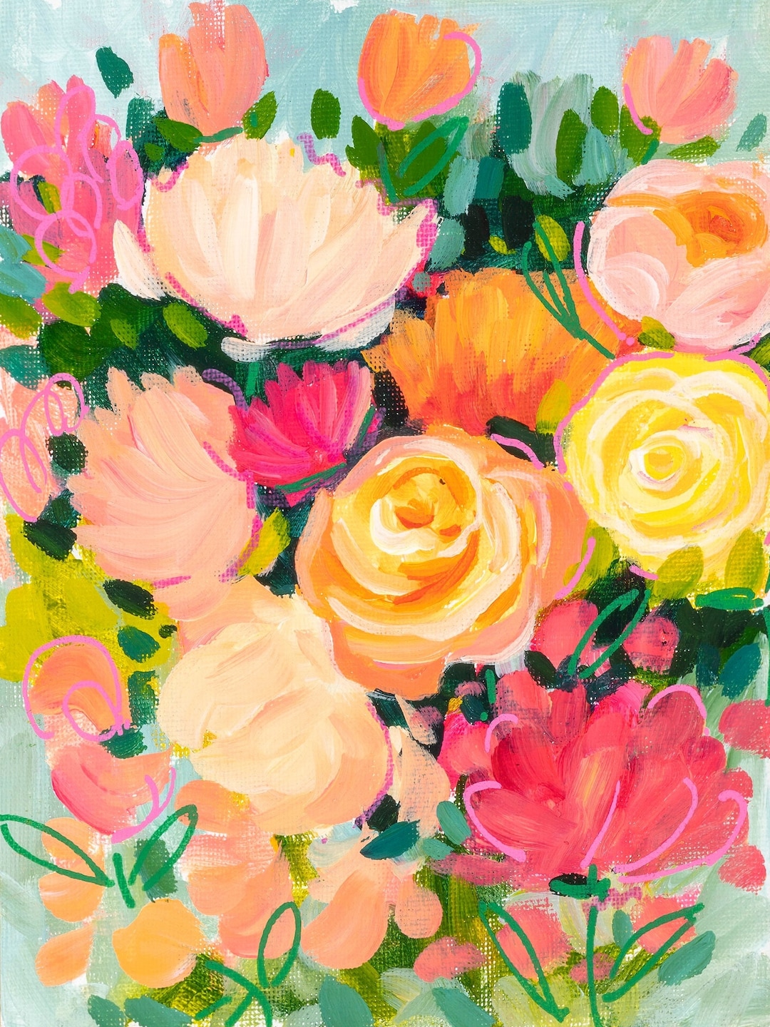 Bridgerton Delight Floral Print, Flower Wall Art, by Alyssa Penner - Etsy