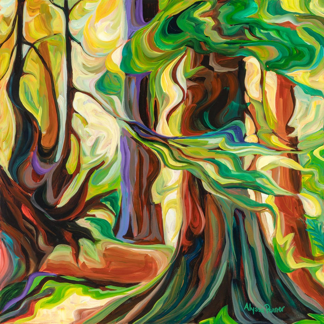 Tree Hug Fine Art Paper Print, Giclee, Landscape Art, Canadian Artist ...