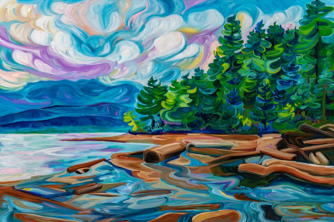 Beach Day Fine Art Paper Prints, by Canadian Artist Alyssa Penner ...