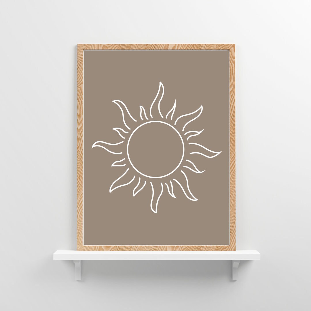 Sun Mood Stars Trio - Digital Download - Celestial Prints - Neutral ...