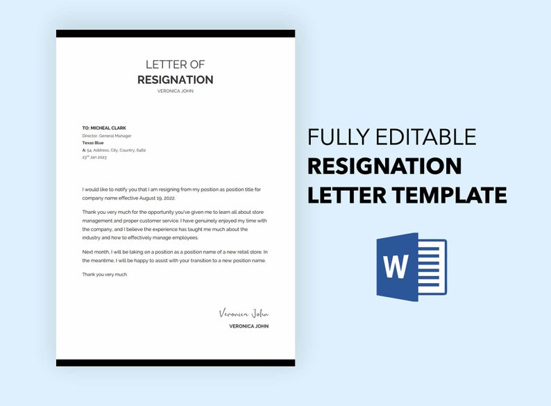 Resignation Letter Letter Resignation Resignation, Resignation Letter ...