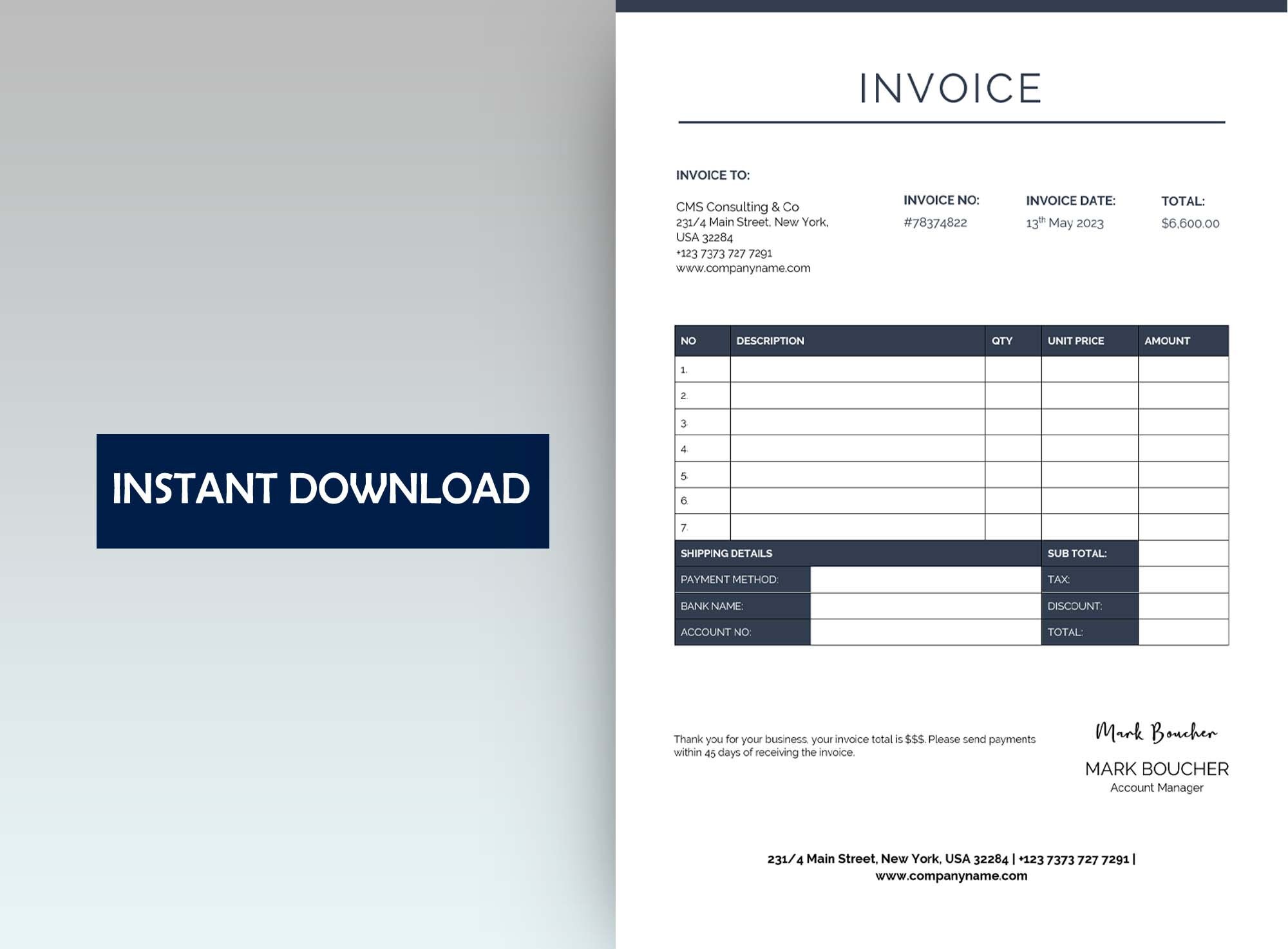 Receipt Template, Invoice Receipt Template Word, Editable Receipt ...