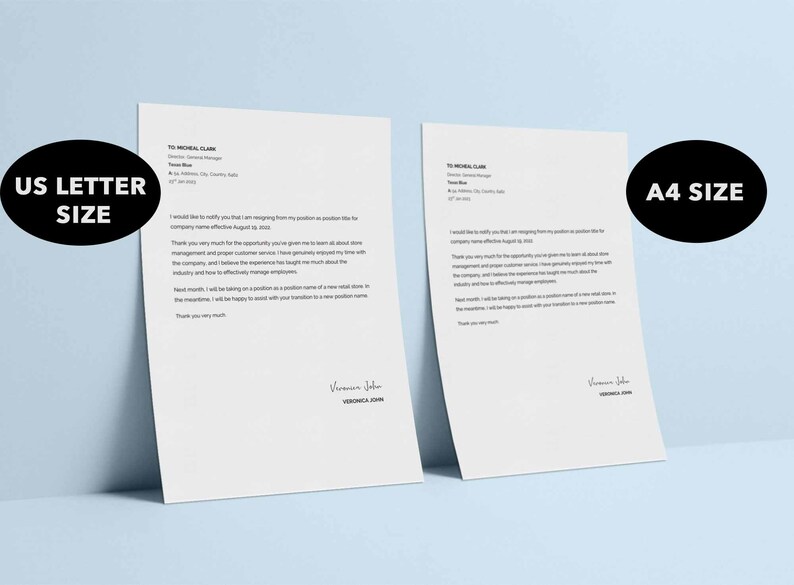 Resignation Letter, Resignation, Resignation Letter Template ...