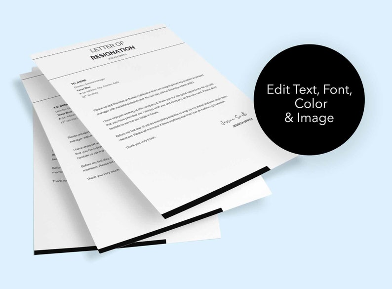 Notice Letter Template, Resignation With Sample Writing, Professional ...