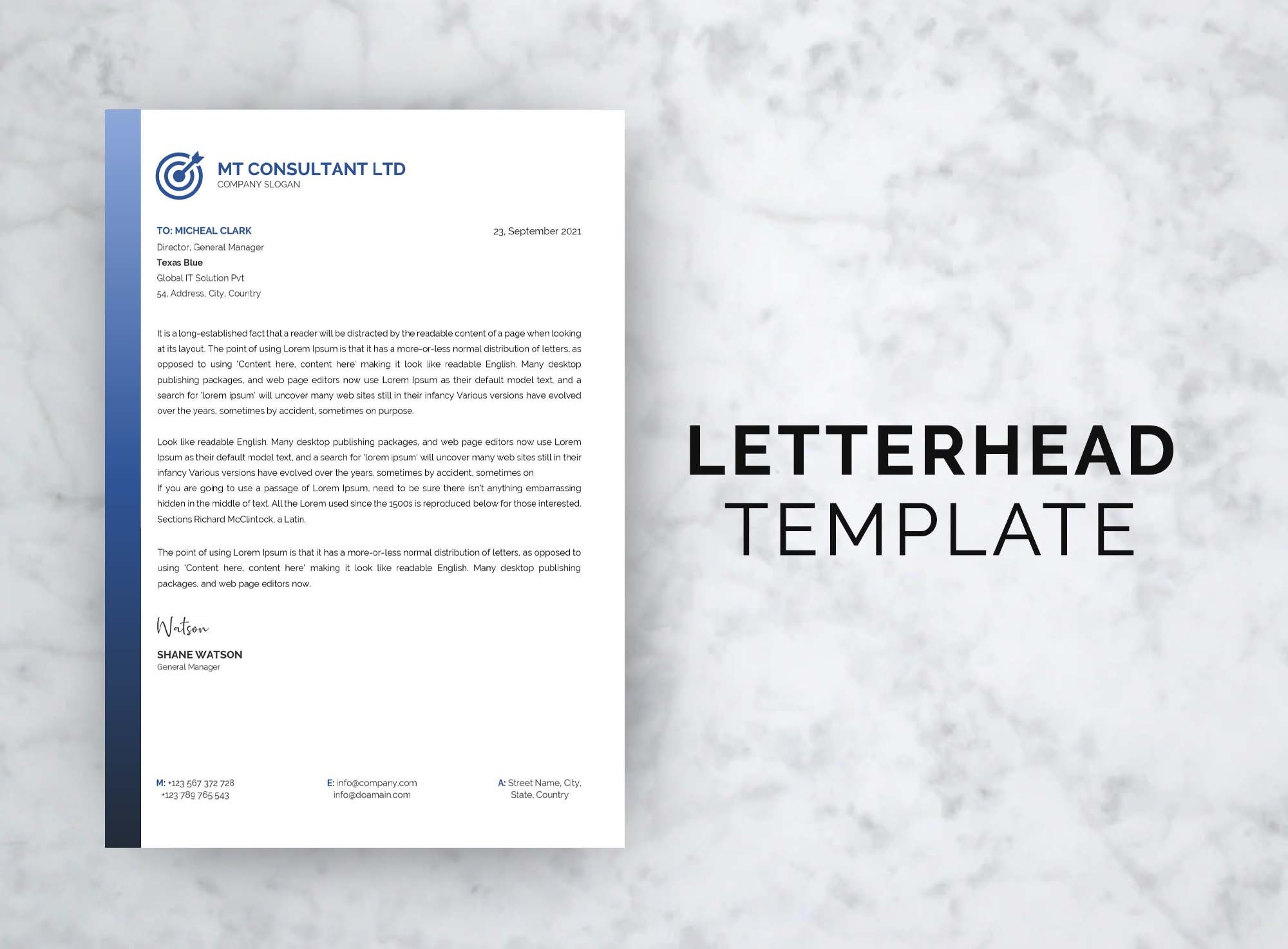 Letterhead Format In Word Crumbmoms
