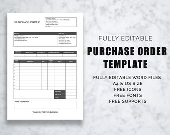 Purchase Request/ Office Order Supply Form - Etsy