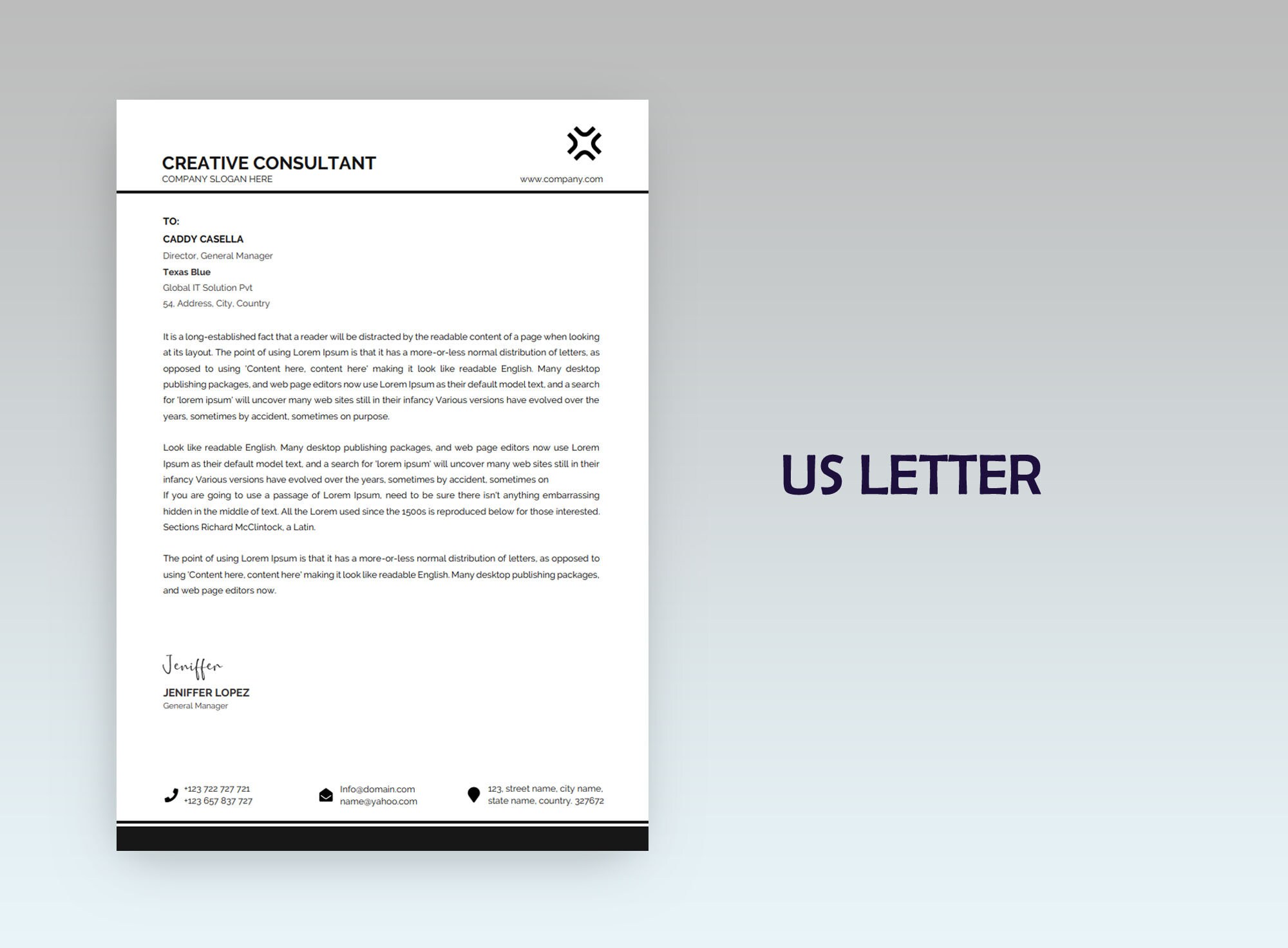 Letter Head Template Fully Editable, Letterhead Design, Professional ...