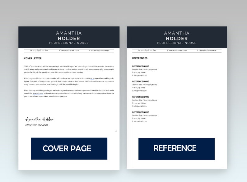 ATS Resume Template for Teacher CV Template ATS Friendly - Etsy