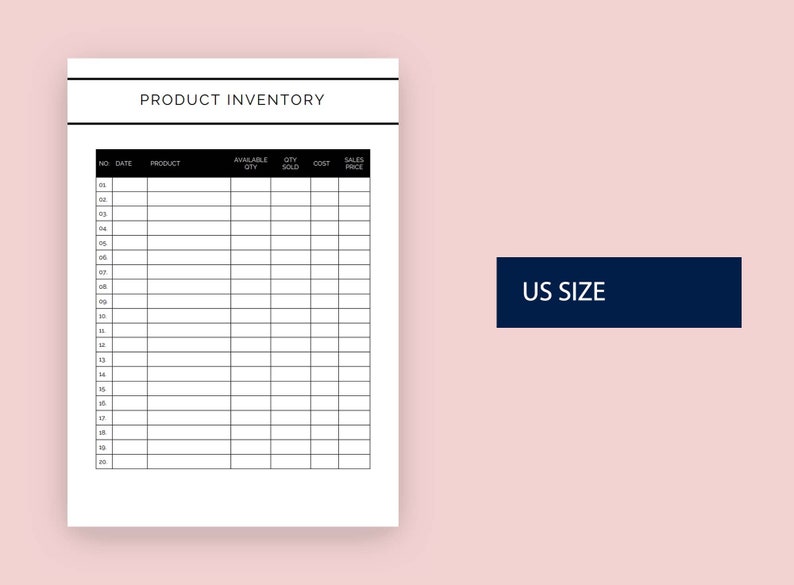 Inventory Management Template Printable, Inventory Management Sheet ...