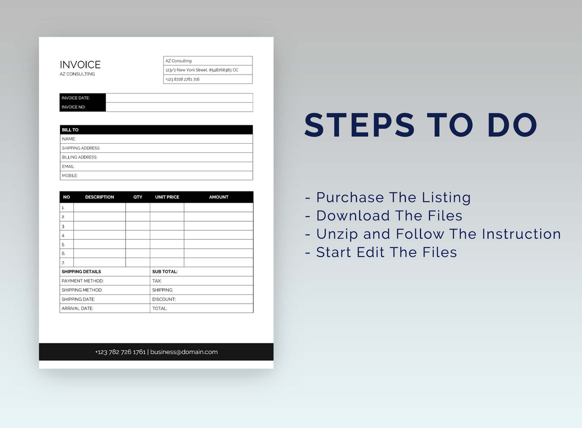 Letterhead Design Business Letterhead Template Company - Etsy