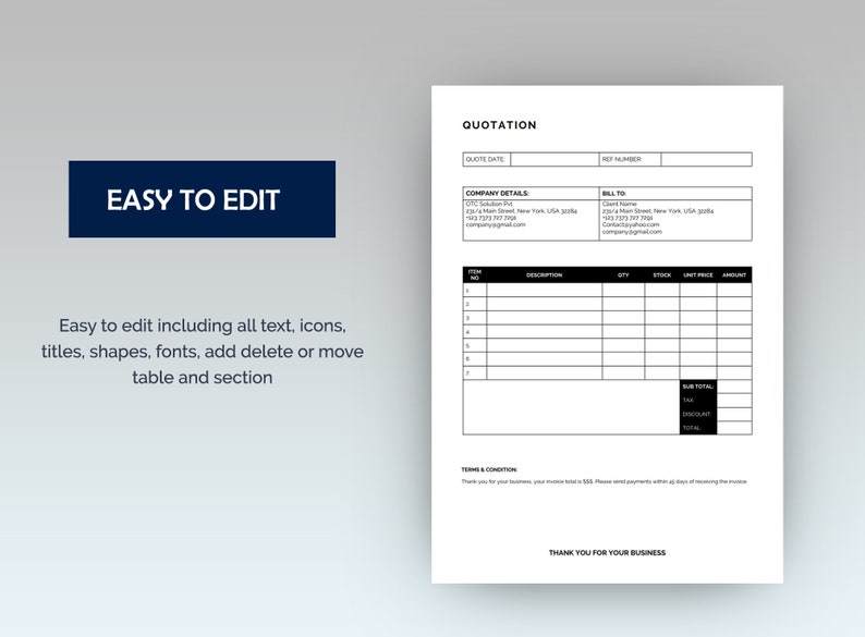 Price Estimate Template, Quotation Template, Quotation Sheet Template ...