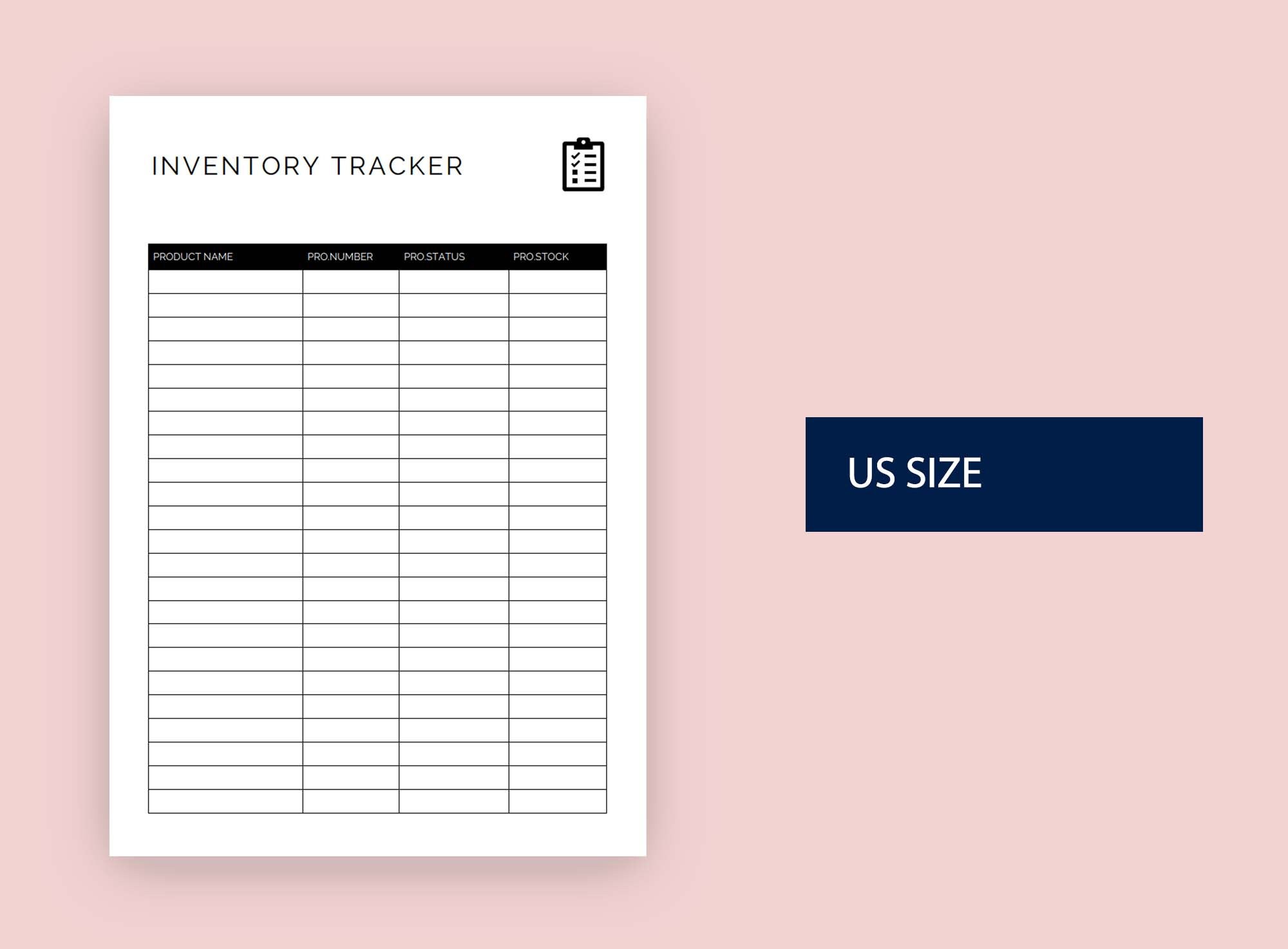 Printable Inventory Tracker, Product Inventory Tracker, Small Business ...