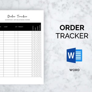Printable Order Tracker Template Editable Order Tracker Form - Etsy