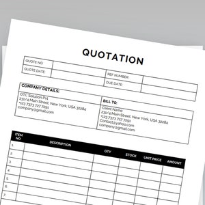 Quotation, Quotation Template, Price Quotation, Small Business, Price ...