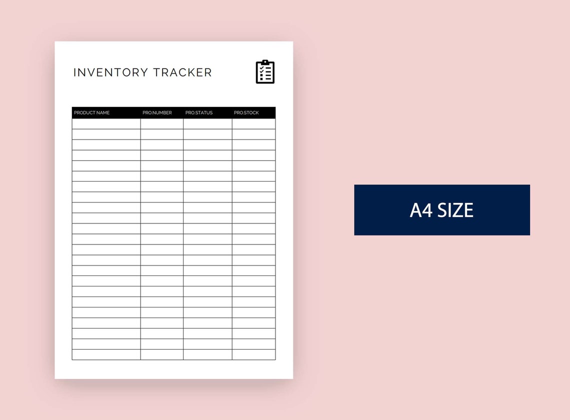 Printable Inventory Tracker, Product Inventory Tracker, Small Business ...