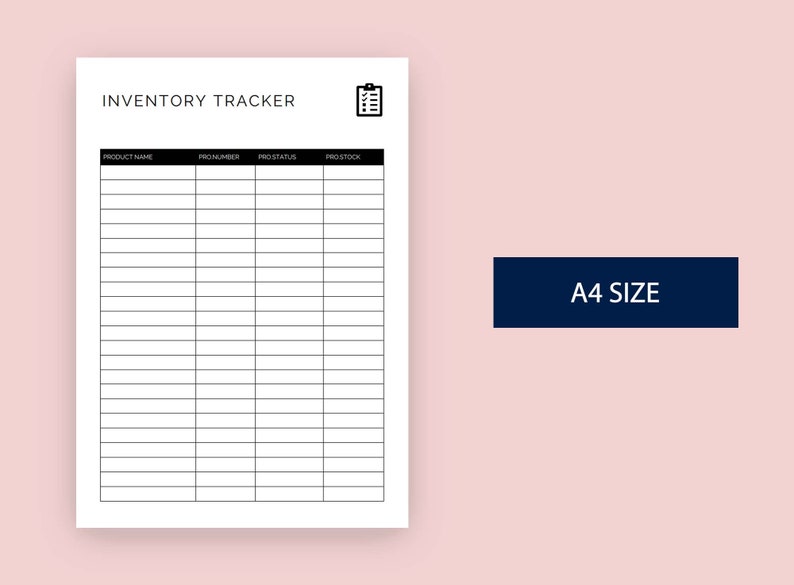 Printable Inventory Tracker, Product Inventory Tracker, Small Business ...