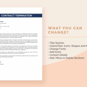 Termination Letter Template Termination Letter Template for - Etsy