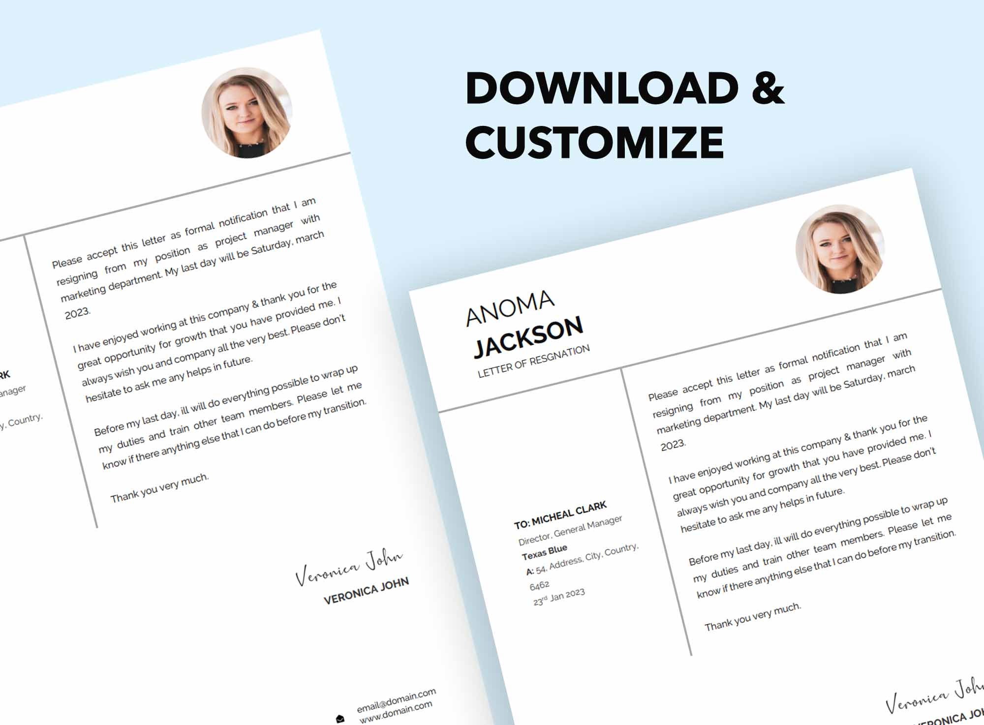 Resignation Letter Professional Resignation, Resignation Sample Letter ...