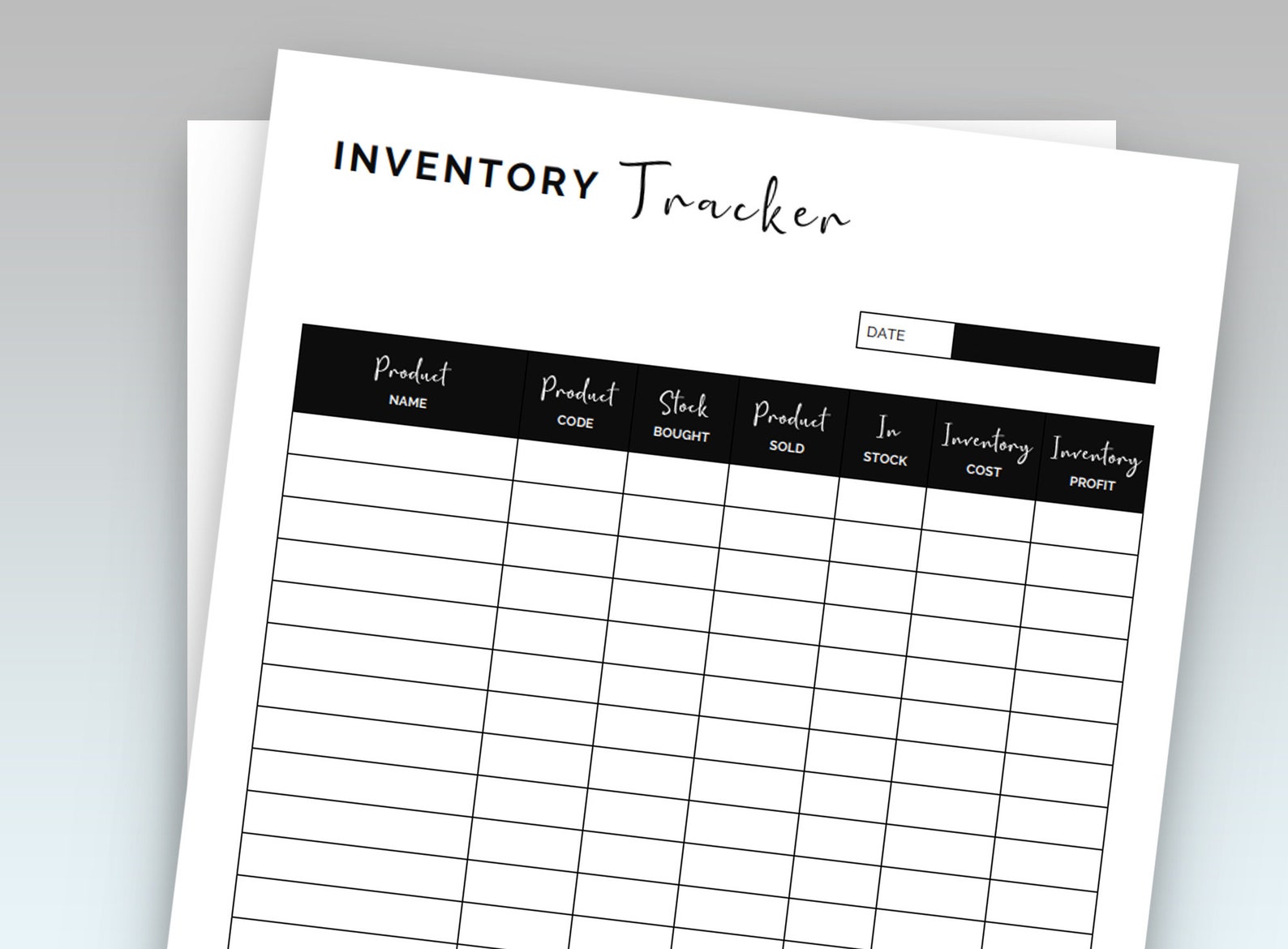 Inventory Tracker Inventory Management Inventory Template - Etsy